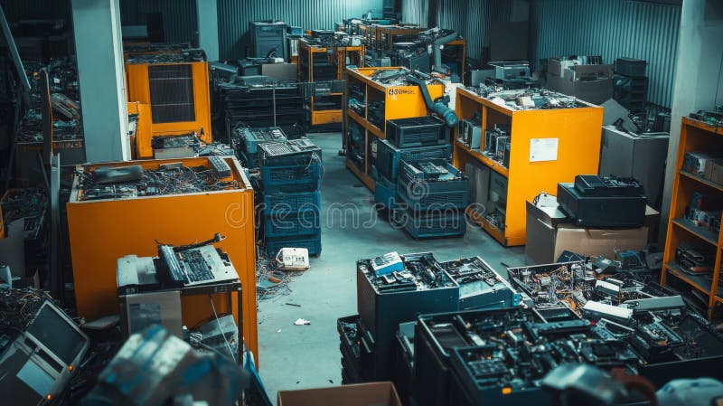 Abandoned Electronics Warehouse Filled with Outdated Devices and ...