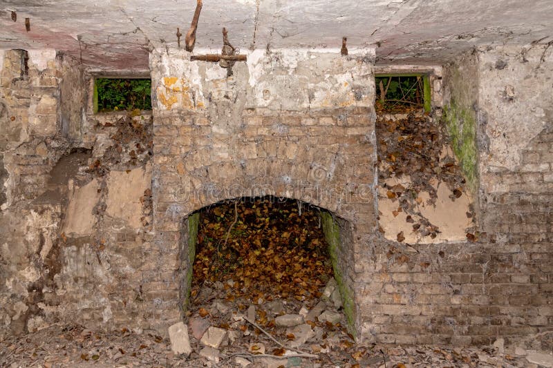 Abandoned Empty Old Dark Underground Cellar. Stock Image - Image of ...