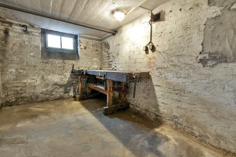 Scary Underground, Old Castle Cellar Stock Photo - Image of interior ...