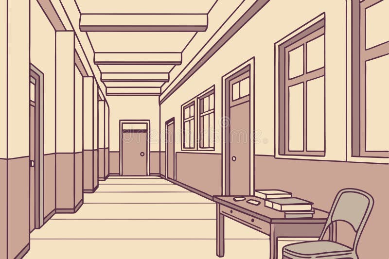 Abandoned Empty School during the School Summer Holiday. Stock Photo ...