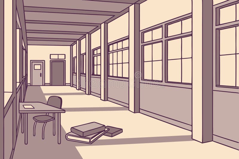 Abandoned Empty School during the School Summer Holiday. Stock Photo ...