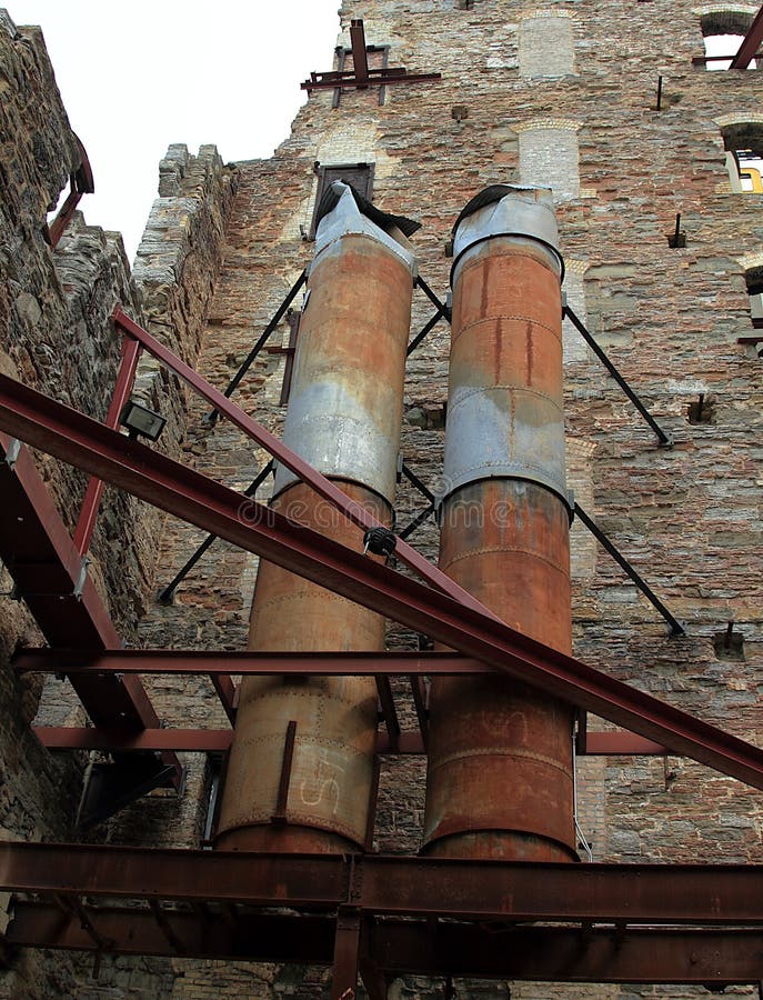 Abandoned Equipment at a Defunct Mill in Minneapolis Stock Photo ...