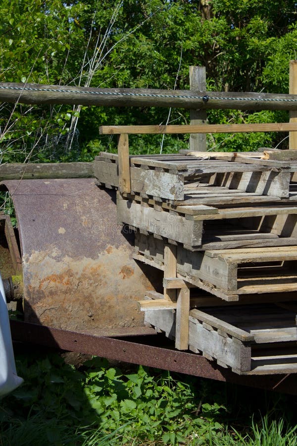 Abandoned equipment stock photo. Image of pallets, abandoned - 41072196