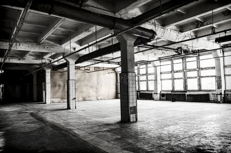 Old empty warehouse stock photo. Image of architecture - 39949196