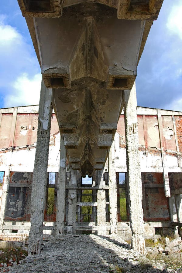 Abandoned factory ruins stock photo. Image of factory - 79647176
