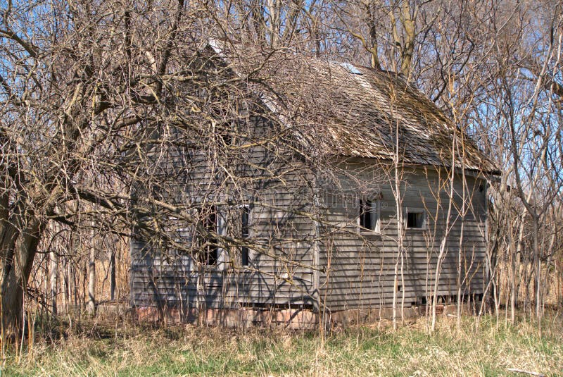 Abandoned Farm Buildings stock photo. Image of ruins - 215773576