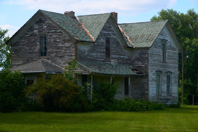 Abandoned Farm Home stock image. Image of neglected - 184672165