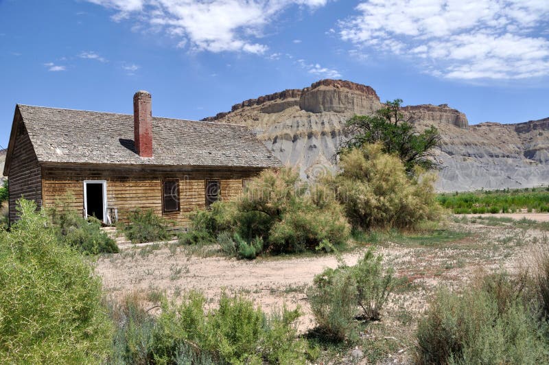 Abandoned Farm House stock image. Image of road, butte - 10533415
