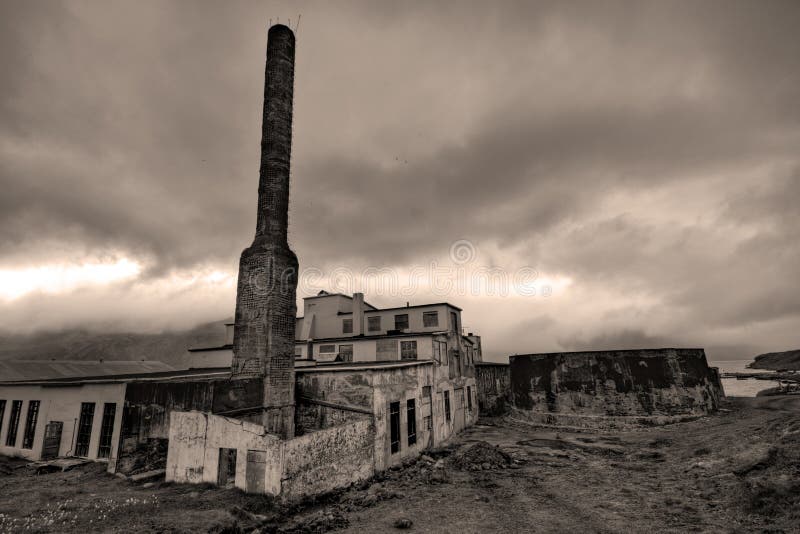 Abandoned Fish Processing Factory Stock Photo - Image of industry ...