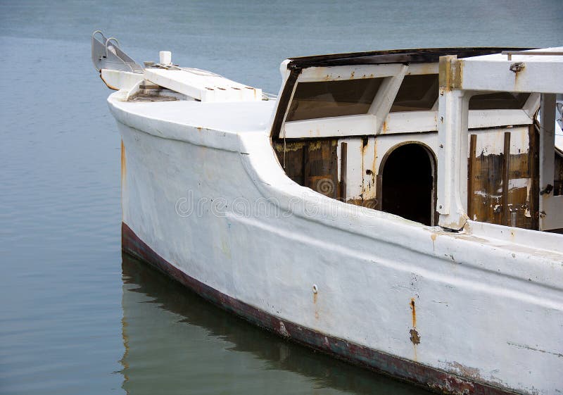 Abandoned fishing boat stock image. Image of ocean, marine - 87296879