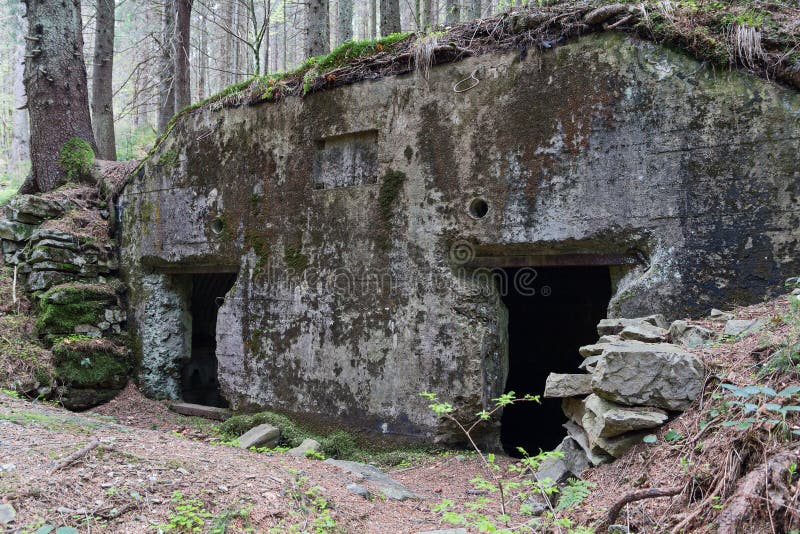 Abandoned Fortification Line Arpad since World War II Stock Image ...
