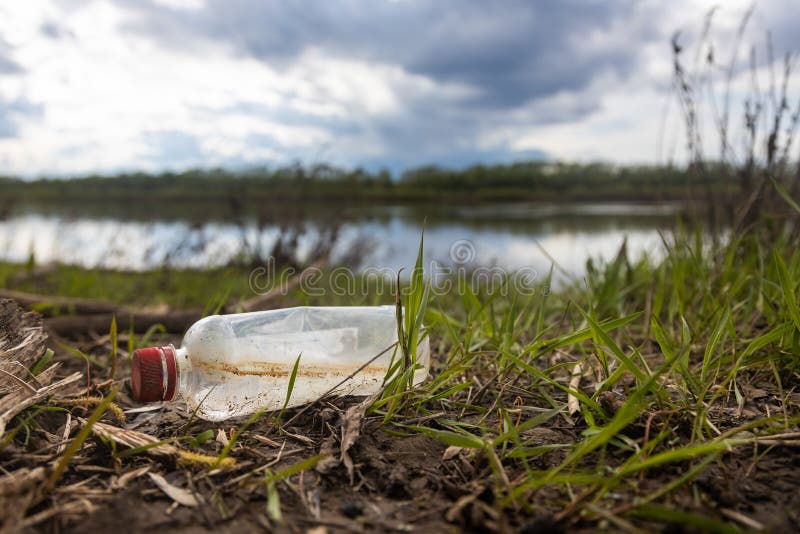 Abandoned Garbage Waste on Nature. Environmental Damage Caused by Human ...
