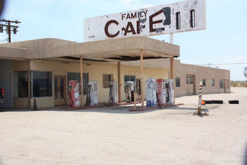 Abandoned Gas Station In Desert Stock Image - Image of cover, failed ... Abandoned Gas Station In Desert Stock Image - Image of cover, failed ...