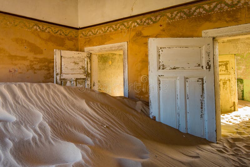 Abandoned Ghost Town of Kolmanskop in Namibia Stock Image - Image of ...
