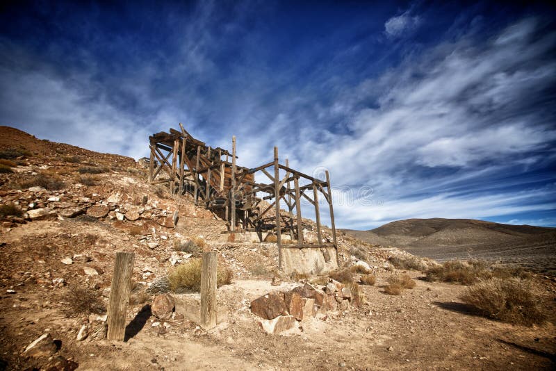 Abandoned Gold Mine in Death Valley Stock Image - Image of mojave ...