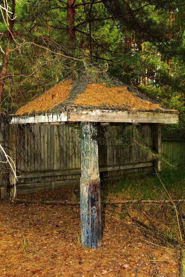 The Abandoned Guard Post for the Soldier is Devoured. Stock Photo ...