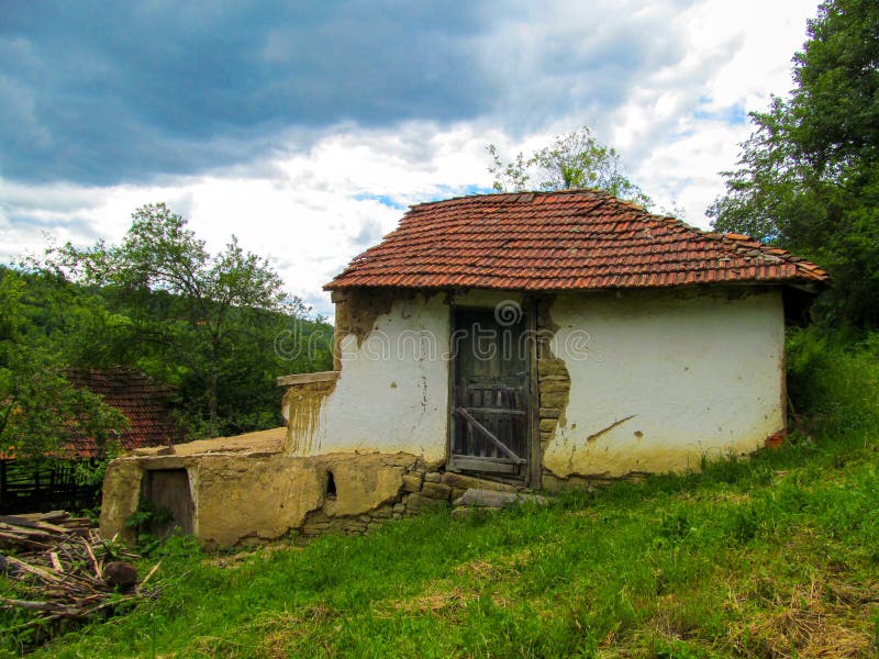 Abandoned Half-destroyed House Stock Image - Image of monastery, estate ...