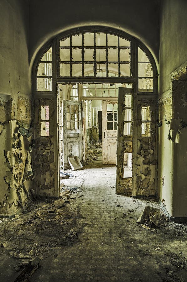 Abandoned Hallway stock photo. Image of history, city - 19646108