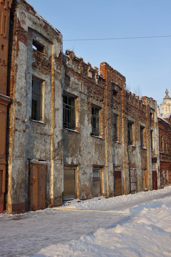 Ancient Brick Building in Russia Stock Photo - Image of preserved ...