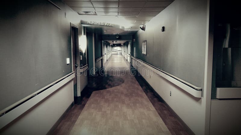 Abandoned Hospital Hallway stock image. Image of empty - 54557445