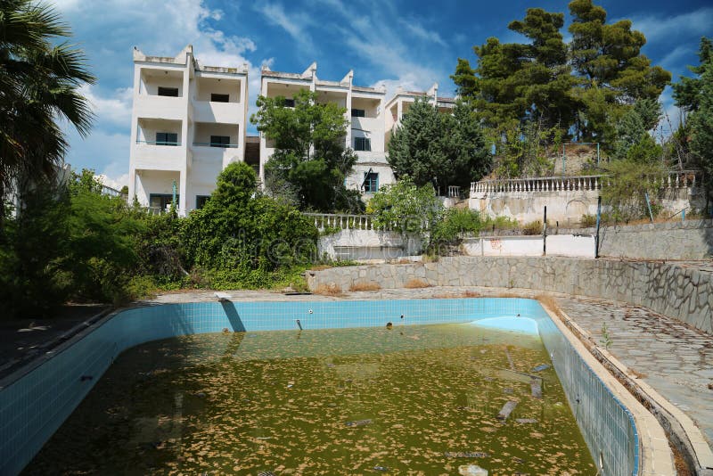 Abandoned hotel stock image. Image of construction, design - 140781455