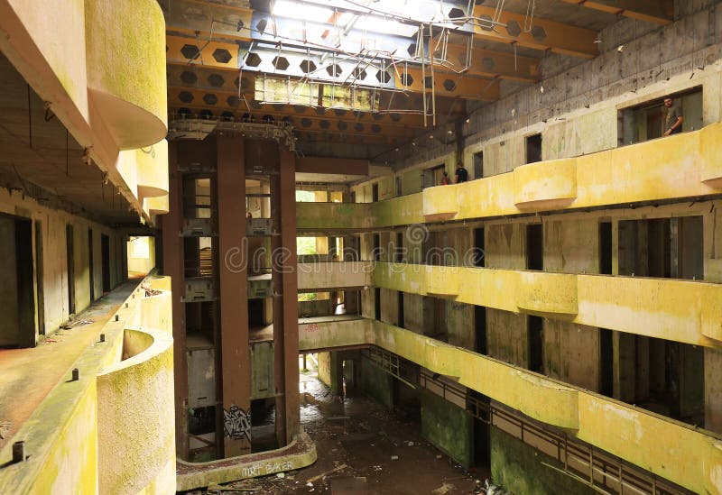 Abandoned hotel stock image. Image of creepy, ancient - 98216687