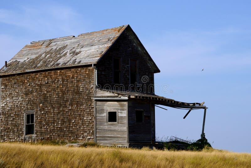 Abandoned House Canadian Prairies Stock Image - Image of abandoned ...