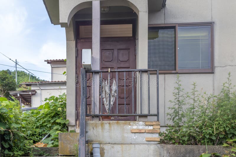 Abandoned House with Decayed Umbrella, Kanazawa, Japan Stock Image ...