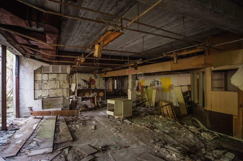 Abandoned House Interior in Chernobyl Stock Image - Image of accident ...
