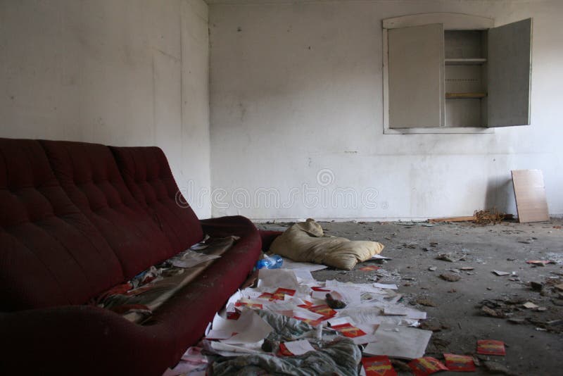 Abandoned house stock image. Image of destruction, damage - 61639803