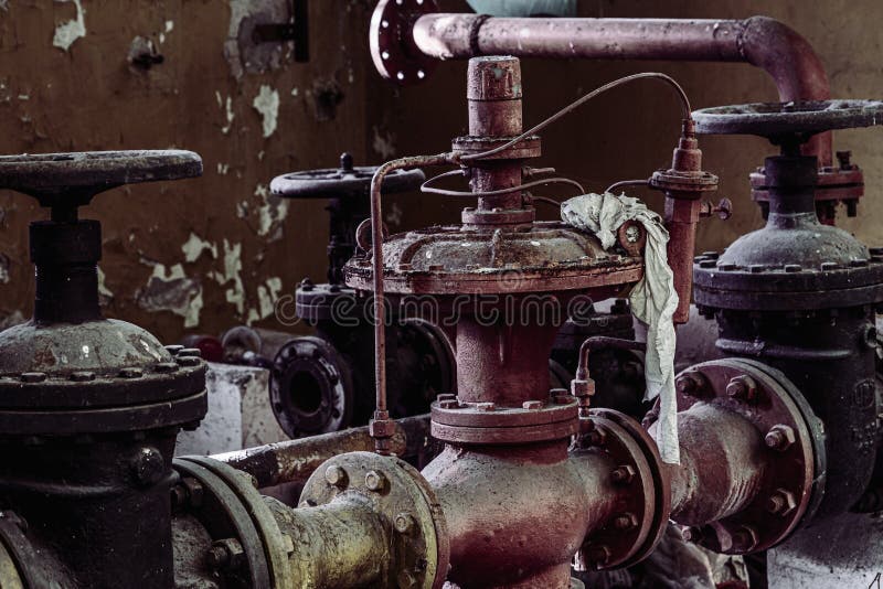 Abandoned industrial area stock image. Image of architecture - 231398239