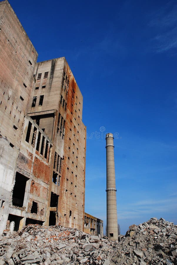 Abandoned Industrial Buildings Stock Photo - Image of brick ...