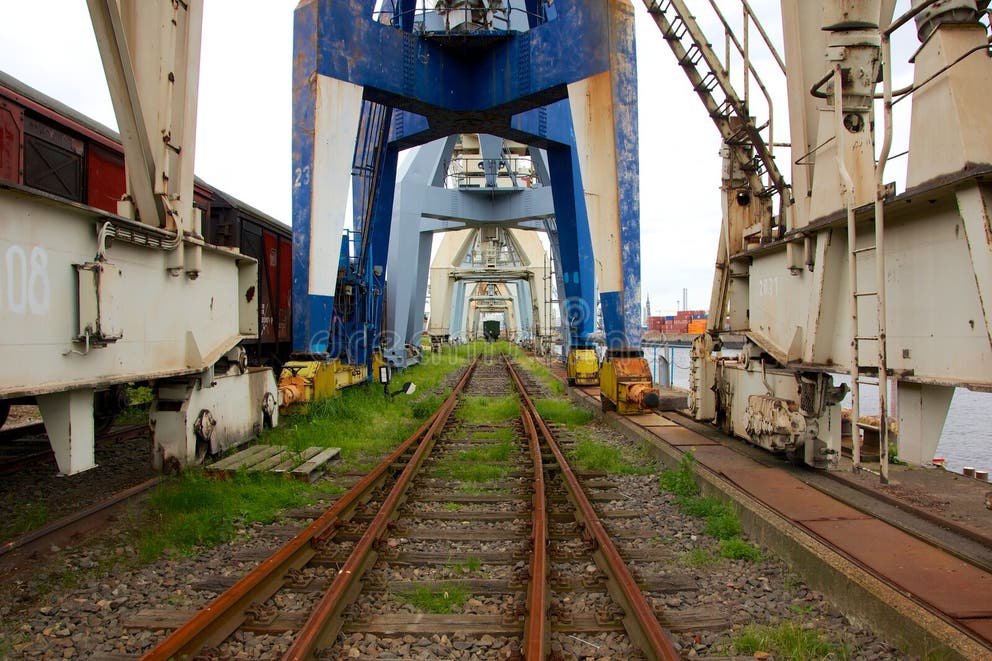 Abandoned Industrial Dock stock image. Image of machinery - 42892357