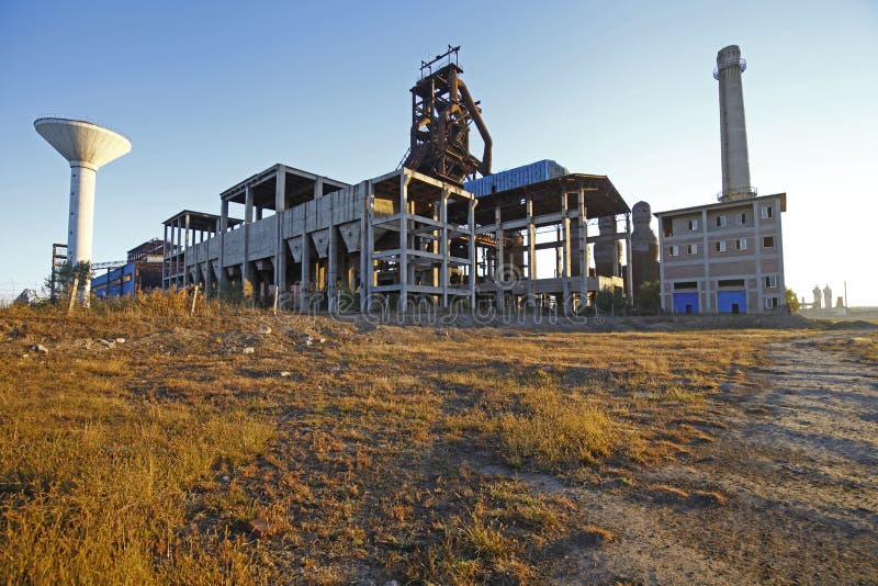 Abandoned Industrial Factory Equipment Stock Image - Image of industry ...