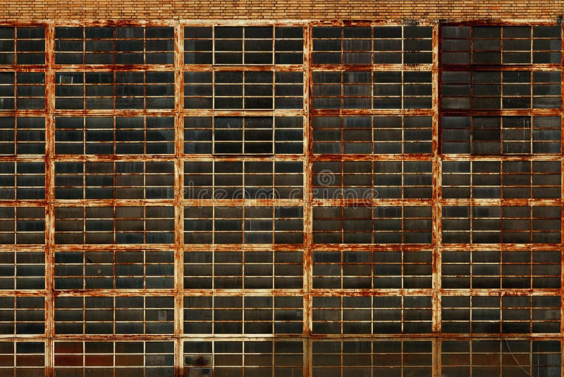 Abandoned Industrial Factory Rusty Windows Stock Image - Image of ...