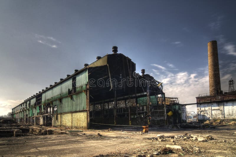 Abandoned Industrial Buildings Stock Photo - Image of building, ancient ...