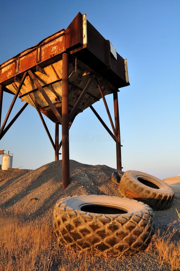 Abandoned industrial zone. stock photo. Image of rubble - 49847014