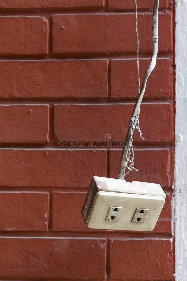 Old plug socket stock image. Image of abandoned, electrician - 43598519