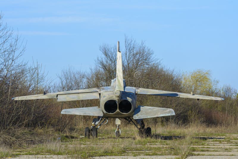 Abandoned jet fighter editorial stock photo. Image of transportation ...