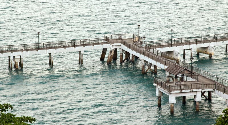 Abandoned Jetty at Labrador Park in Singapore Stock Image - Image of ...