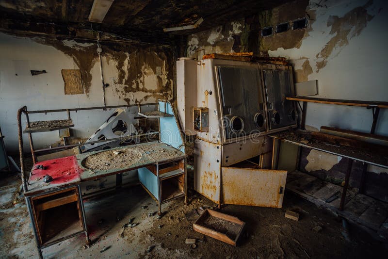 Abandoned laboratory stock image. Image of experimental - 108175437