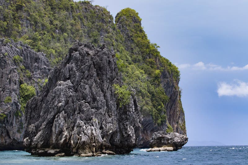 Abandoned Limestone Island in Andaman Sea Myanmar Stock Image - Image ...