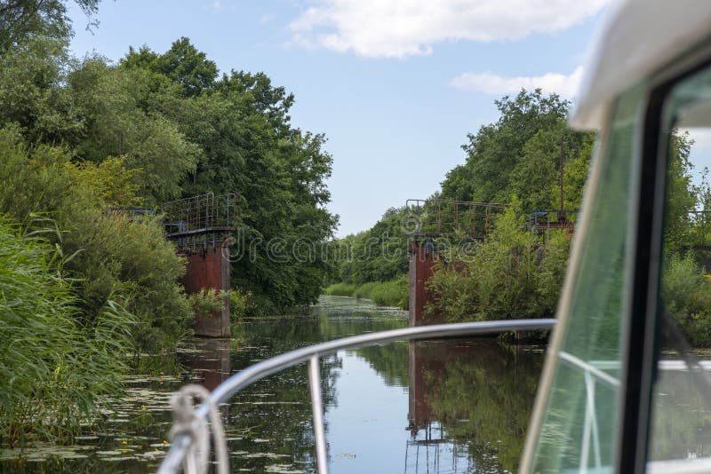 Abandoned Lock On Old Canal Stock Photo - Image of europe, nature ...
