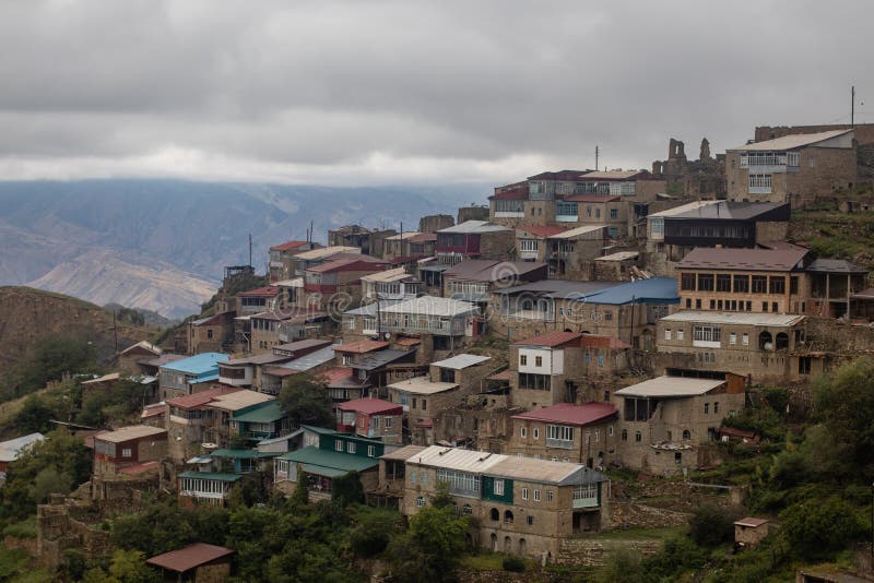 Abandoned Medieval Town Goor in Dagestan Stock Image - Image of travel ...