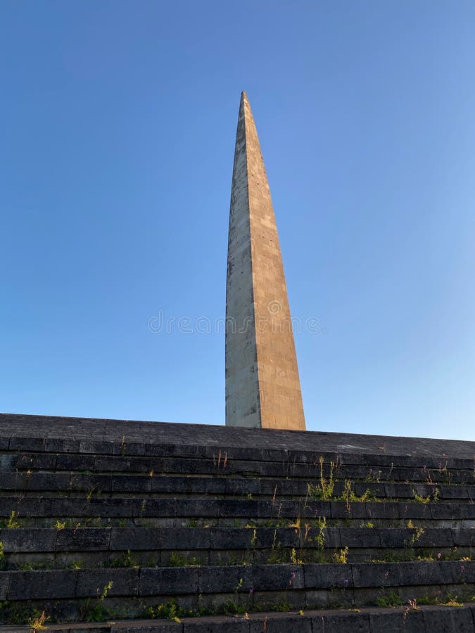 Abandoned Memorial Complex in Estonia. Soviet Architecture. Concrete ...