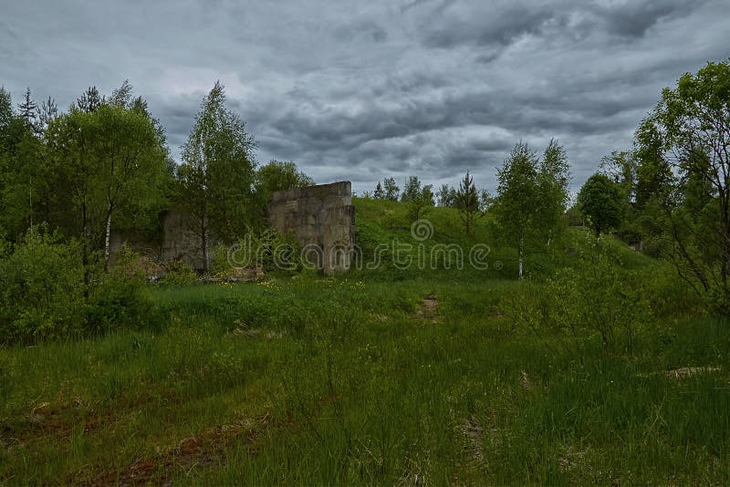 Abandoned Military Base in Forest Stock Photo - Image of loneliness ...