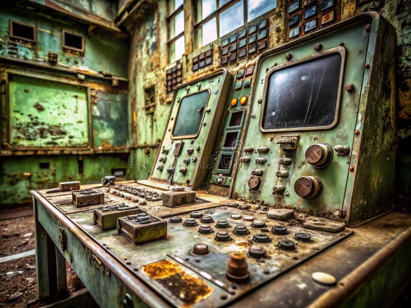 Abandoned Military Computer Interface Urban Exploration and Retro ...