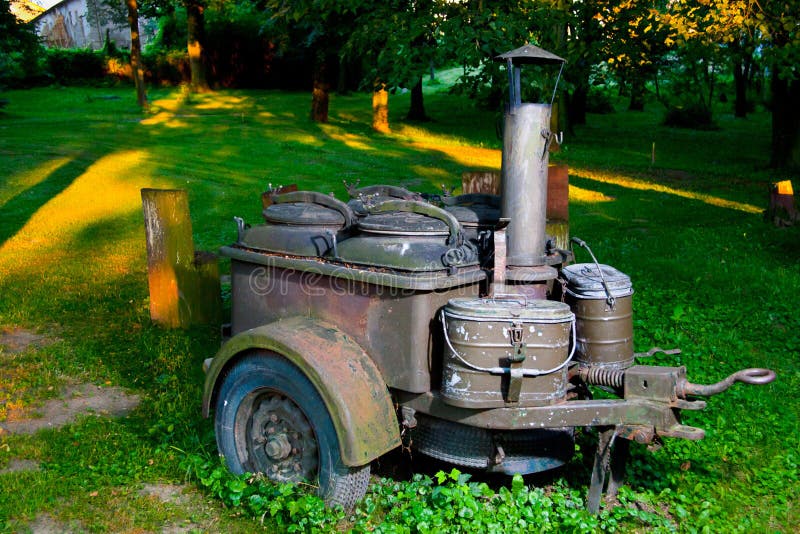 WW2 military field kitchen stock image. Image of axis - 59953093