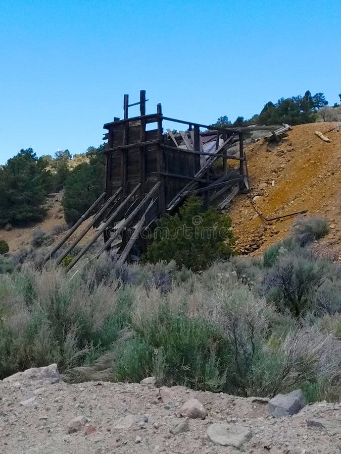 Abandoned Mine in Rachel Nevada, NV Stock Image - Image of area, rachel ...