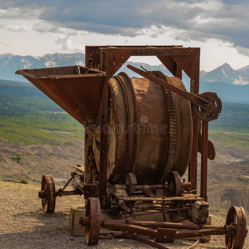 Abandoned Mining Equipment in Alaska Stock Image - Image of north ...